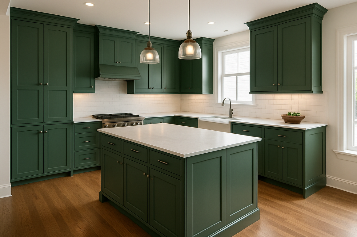 Shade-Grown Kitchen Cabinets | Sherwin-Williams SW 6188 Cabinet Color ...
