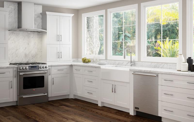 Vivid White Kitchen Cabinets - Wholesale Cabinet Supply